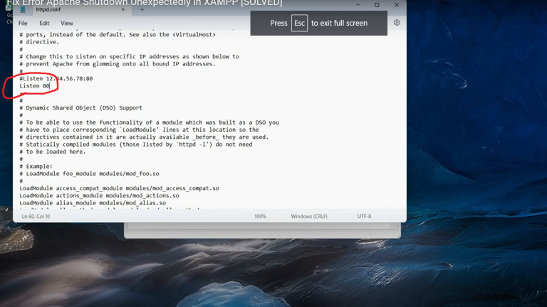 How To Fix Error-Apache Shutdown In XAMPP(Easy Way)