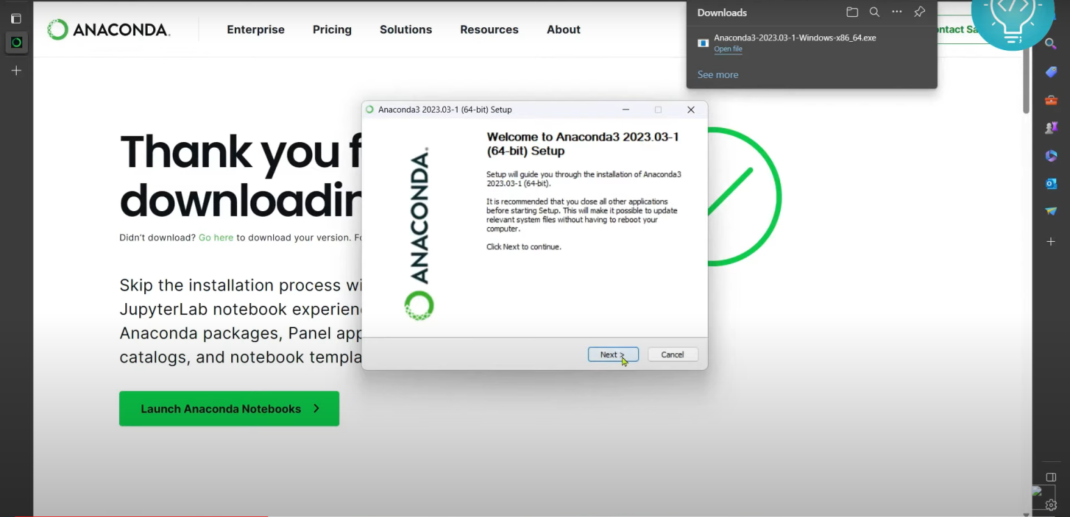 How To Install Anaconda And Jupyter Notebook(Windows 11) - The Code City