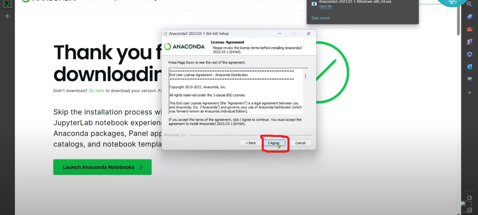 How To Install Anaconda And Jupyter Notebook(Windows 11) - The Code City