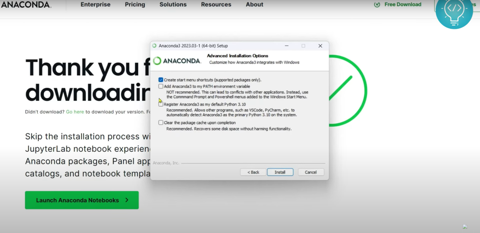 How To Install Anaconda And Jupyter Notebook(Windows 11) - The Code City