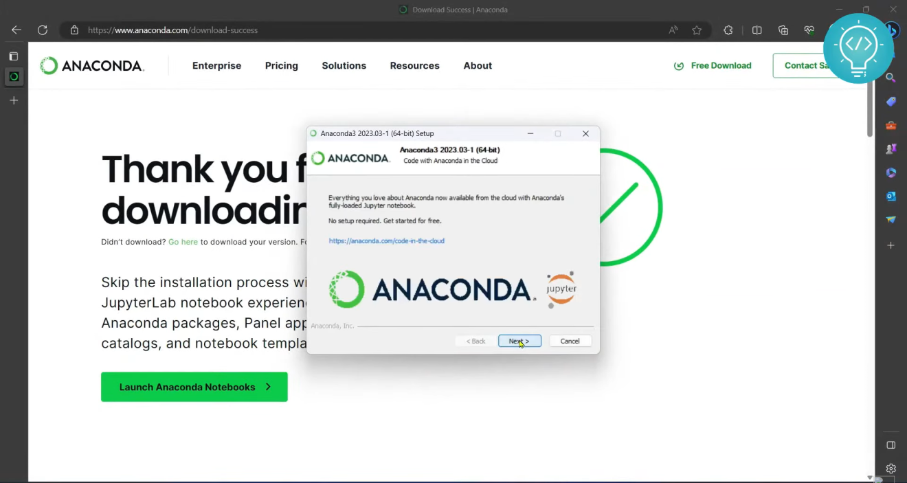 How To Install Anaconda And Jupyter Notebook(Windows 11) - The Code City