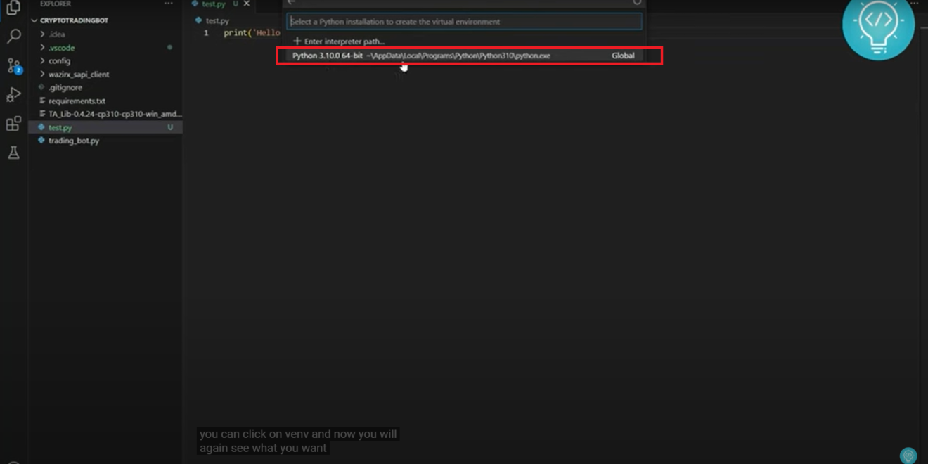 How To Create Virtual Environment For Python In VS Code - The Code City
